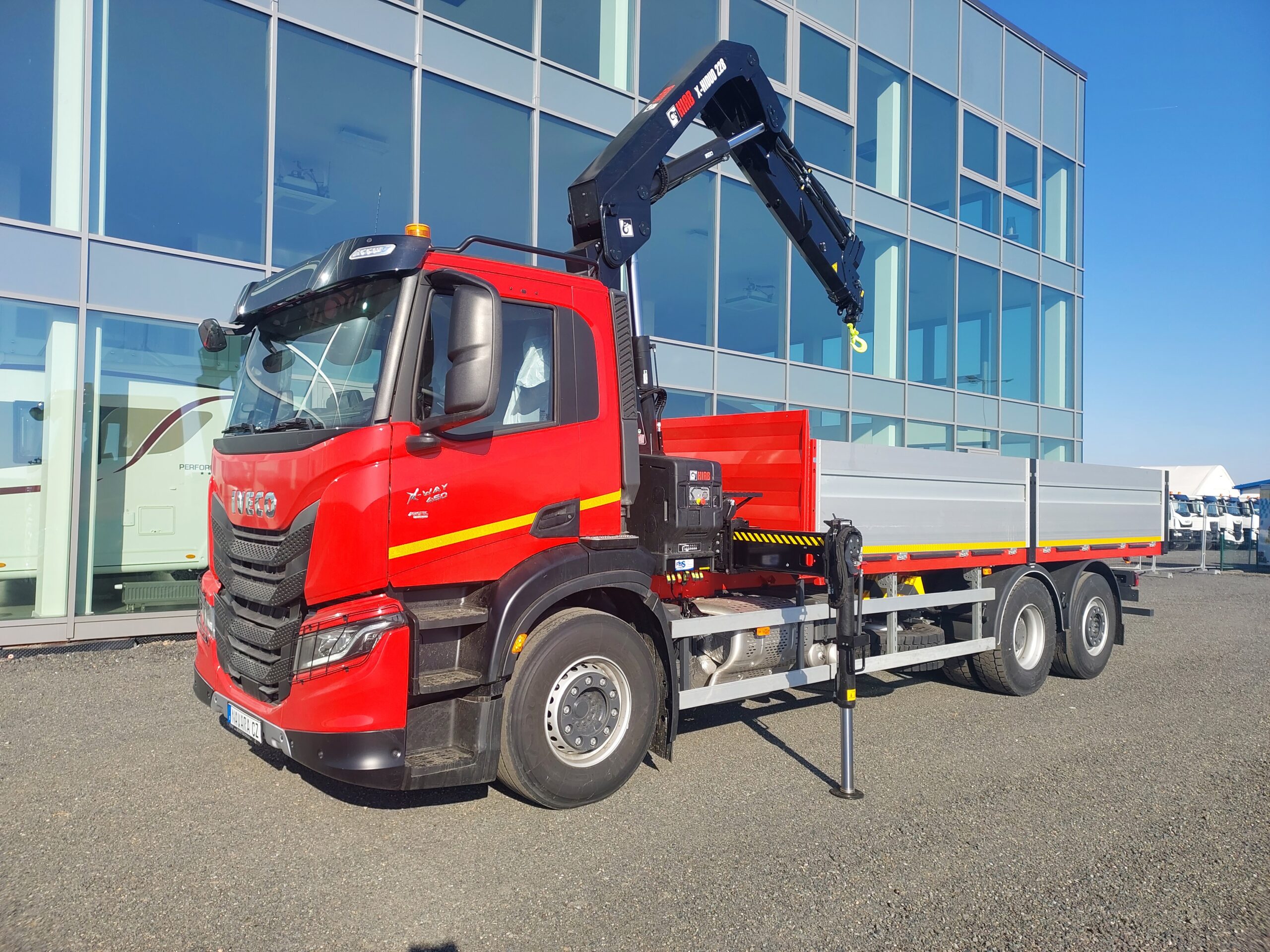 Hydraulický jeřáb HIAB 228 B-3, podvozek IVECO - Fiss Fiala